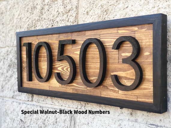 House Number Plaque House Numbers House Number Sign Address | Etsy
