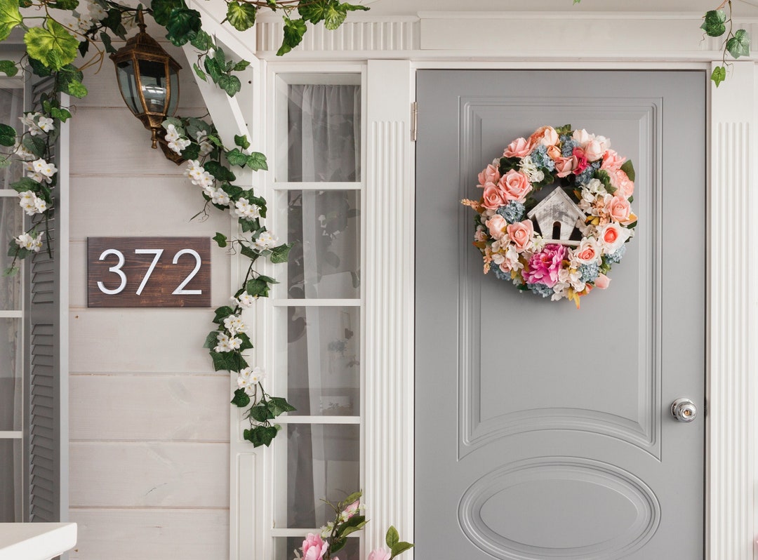 Outdoor House Number Plaque, Number Sign, Wood Address Numbers, Address ...