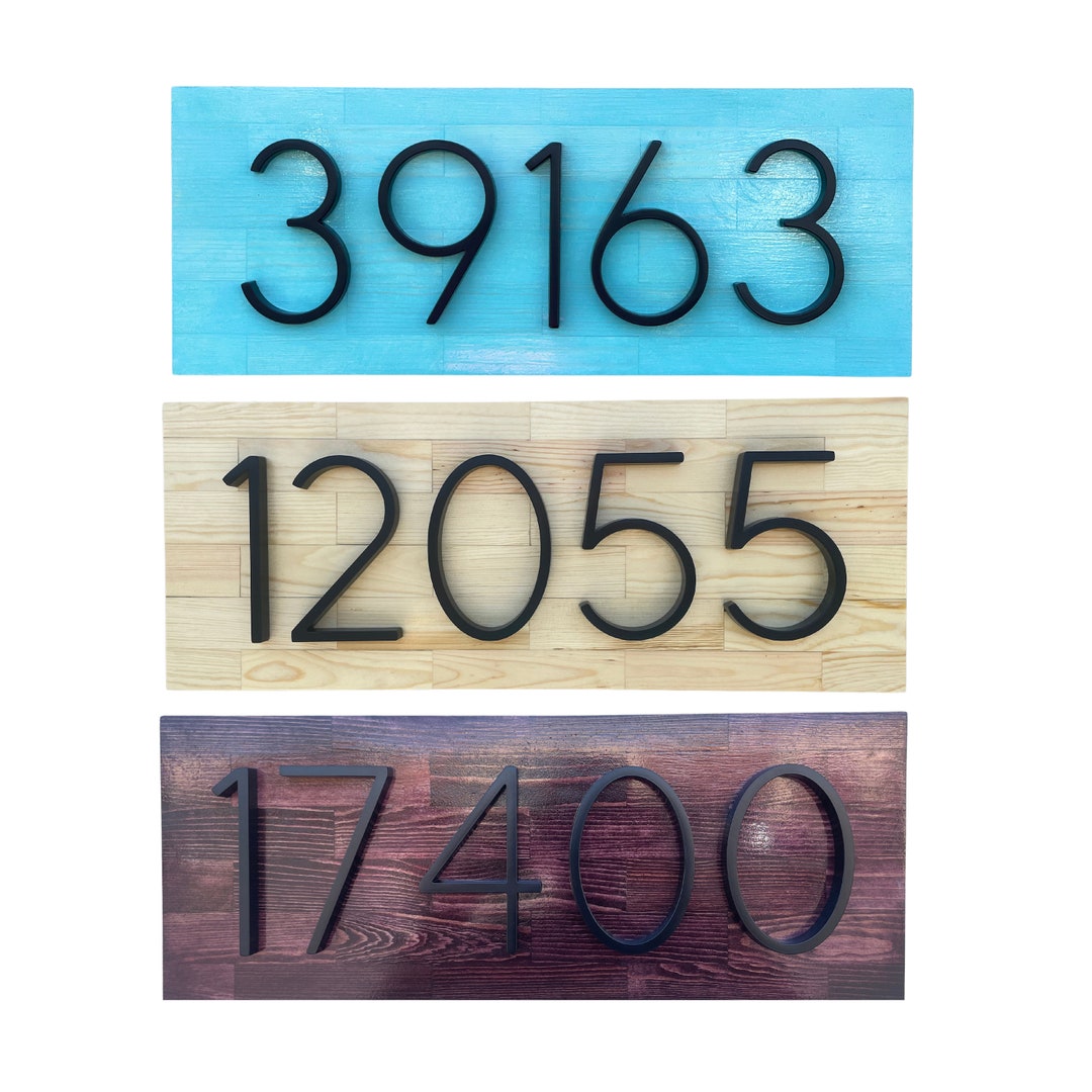 Address Plaque Horizontal, Number Sign, Address Numbers, Address Sign ...