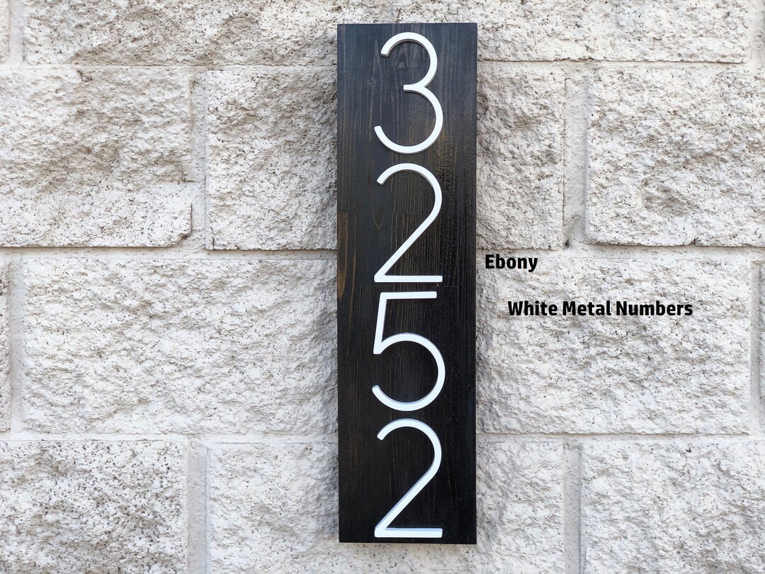House Numbers Vertical, Vertical House Numbers, House Numbers Vertical ...