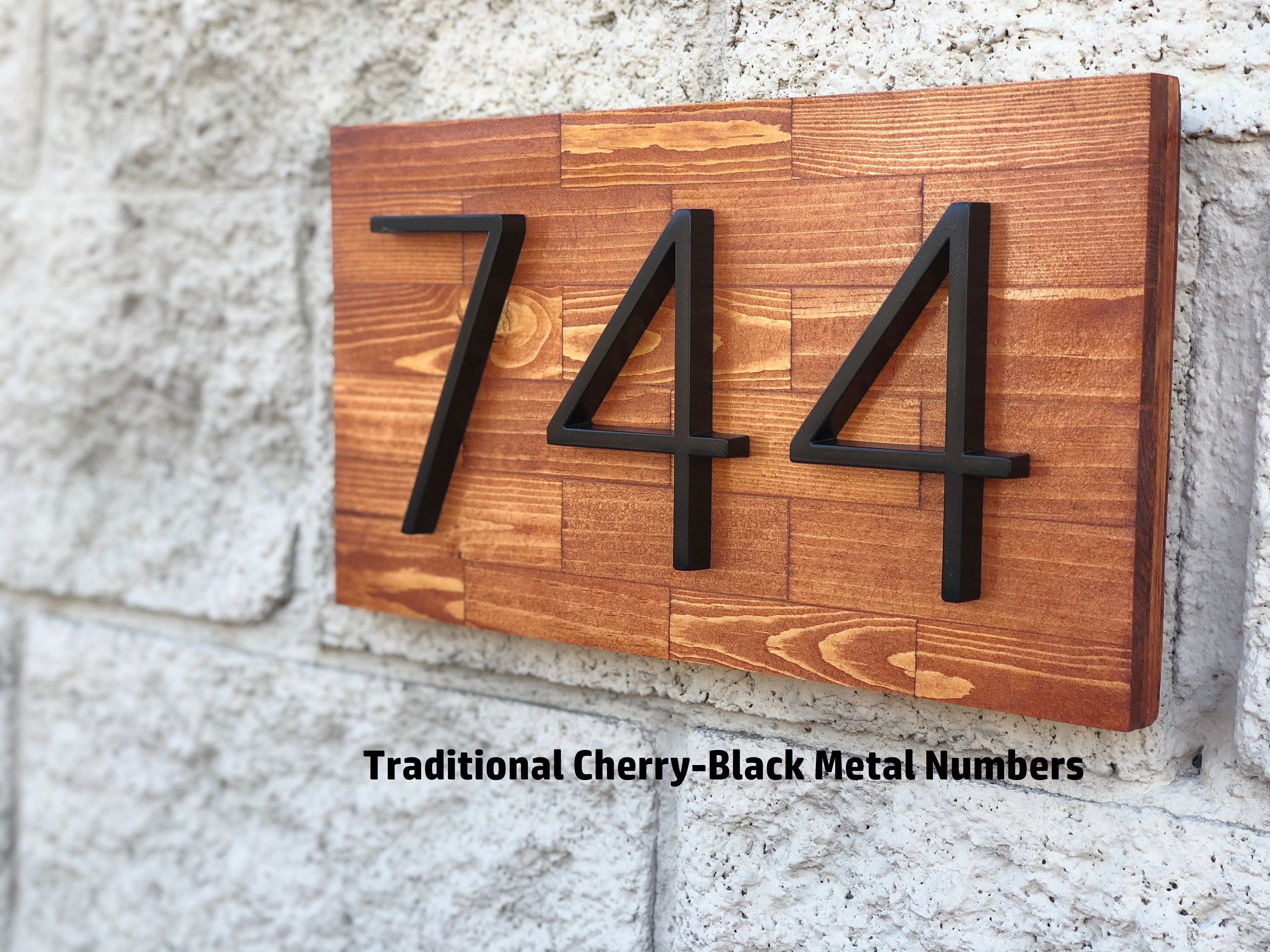 House Numbers, House Numbers Vertical, House Numbers Wood, Address Sign ...