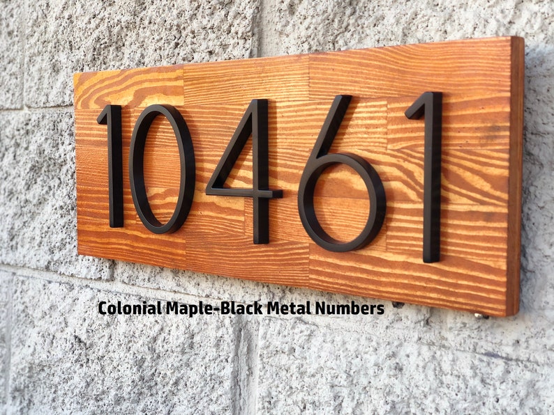 Wood House Number Plaque Number Sign Wood Address Numbers - Etsy