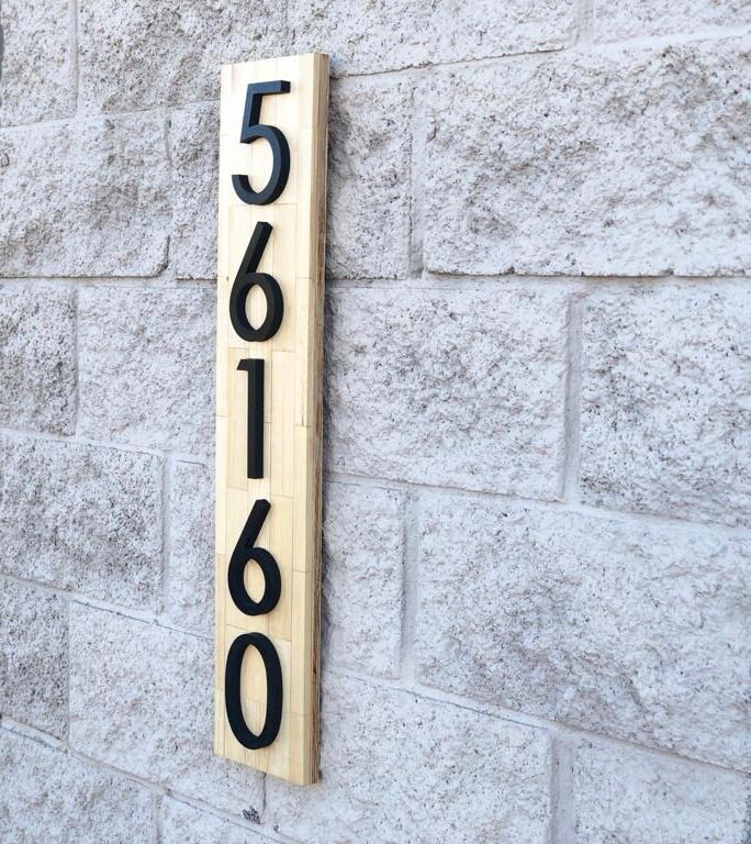 House Numbers Vertical and Horizontal House Numbers House | Etsy UK
