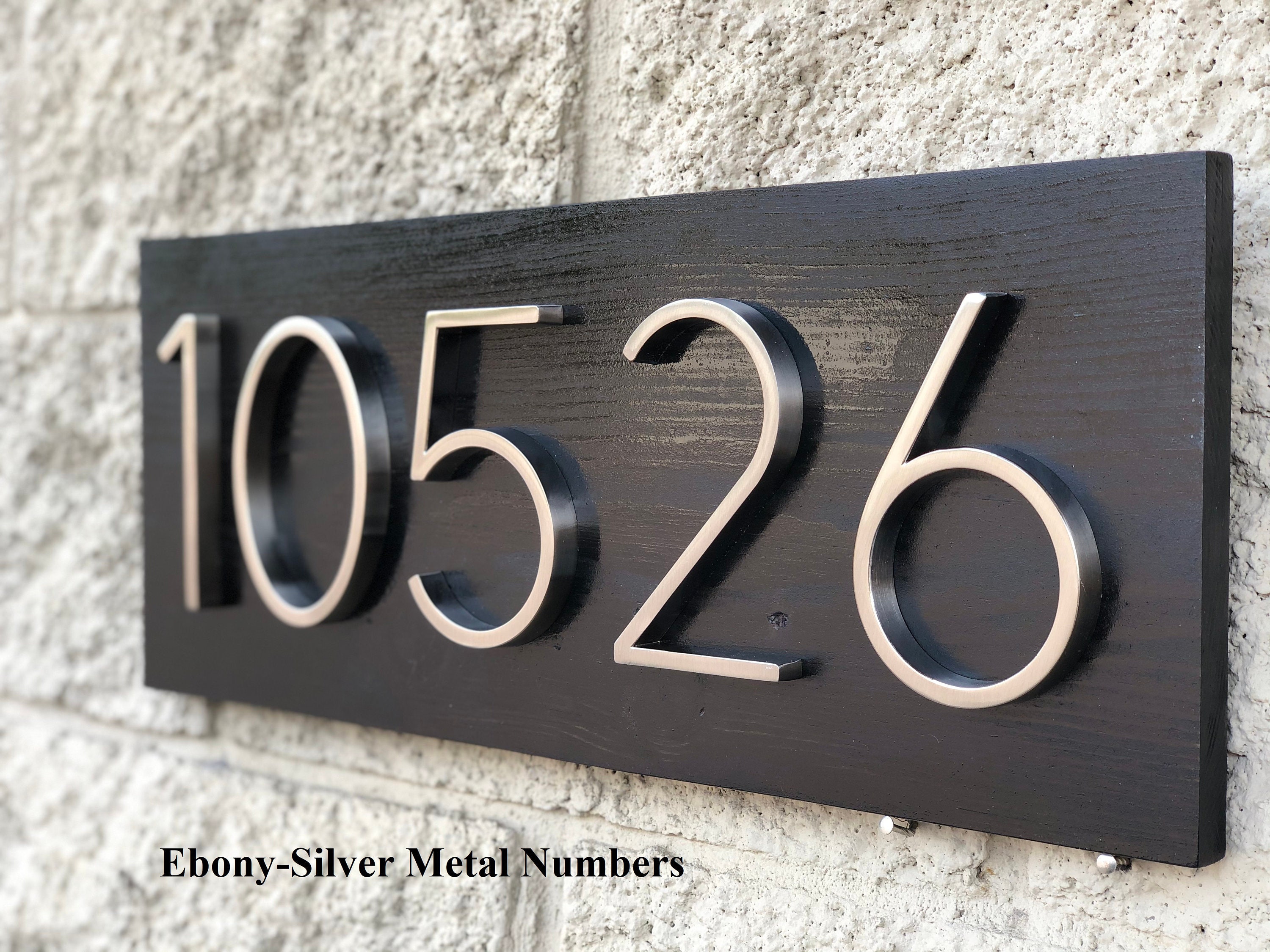 House Number Plaque Number Sign Wood Address Numbers | Etsy