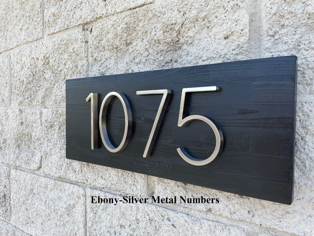 House Number Sign, Horizontal Address Sign, Address Plaque, House ...
