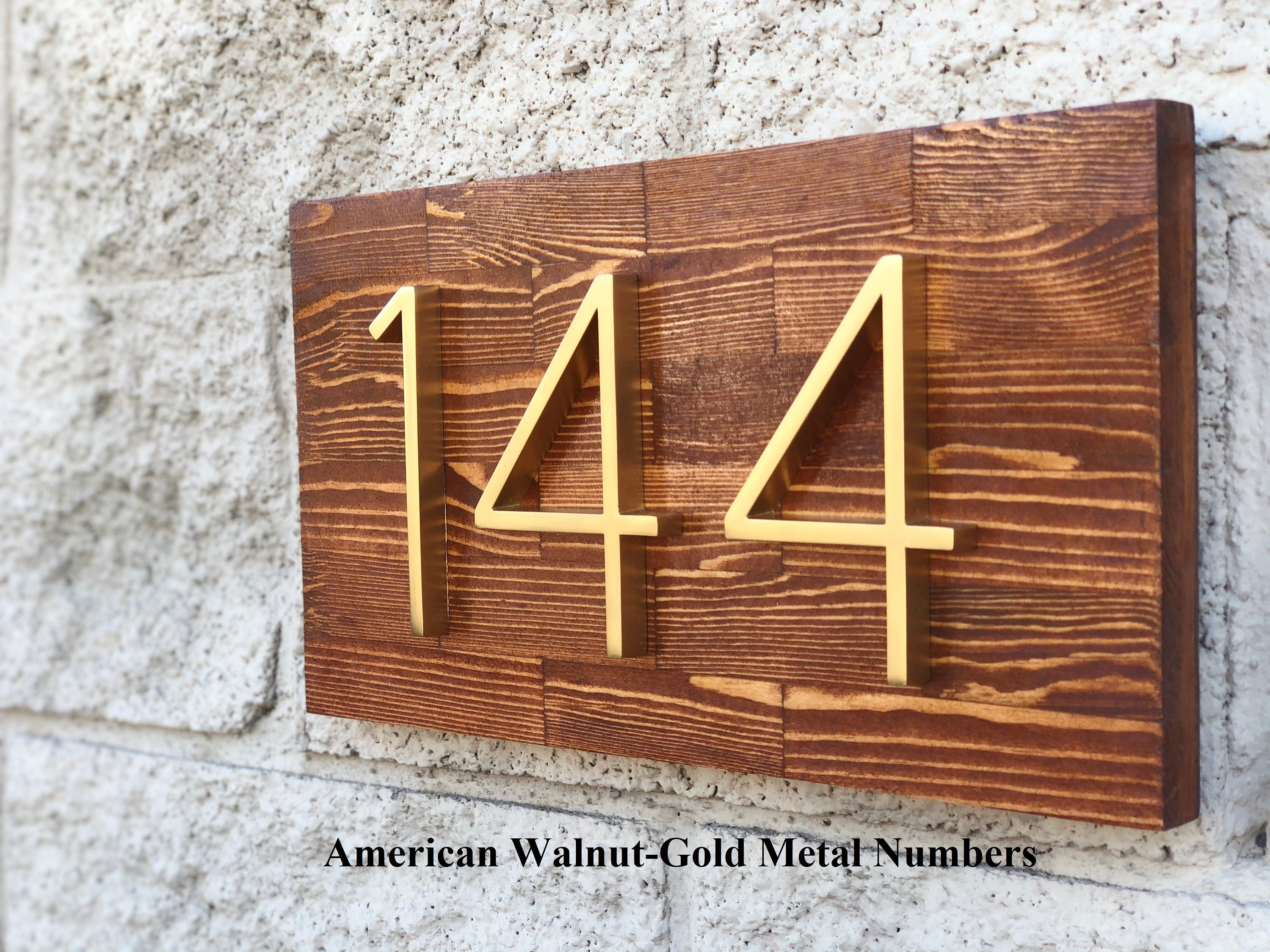 House Number Plaque Number Sign Wood Address Numbers | Etsy