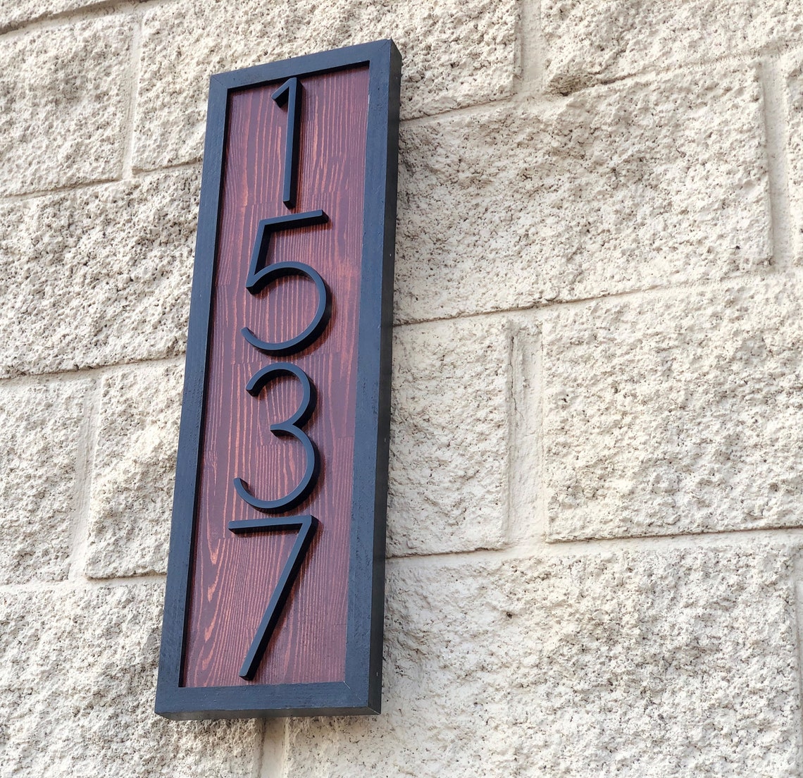 House Number Sign Wood Address Sign Address Sign Beach | Etsy