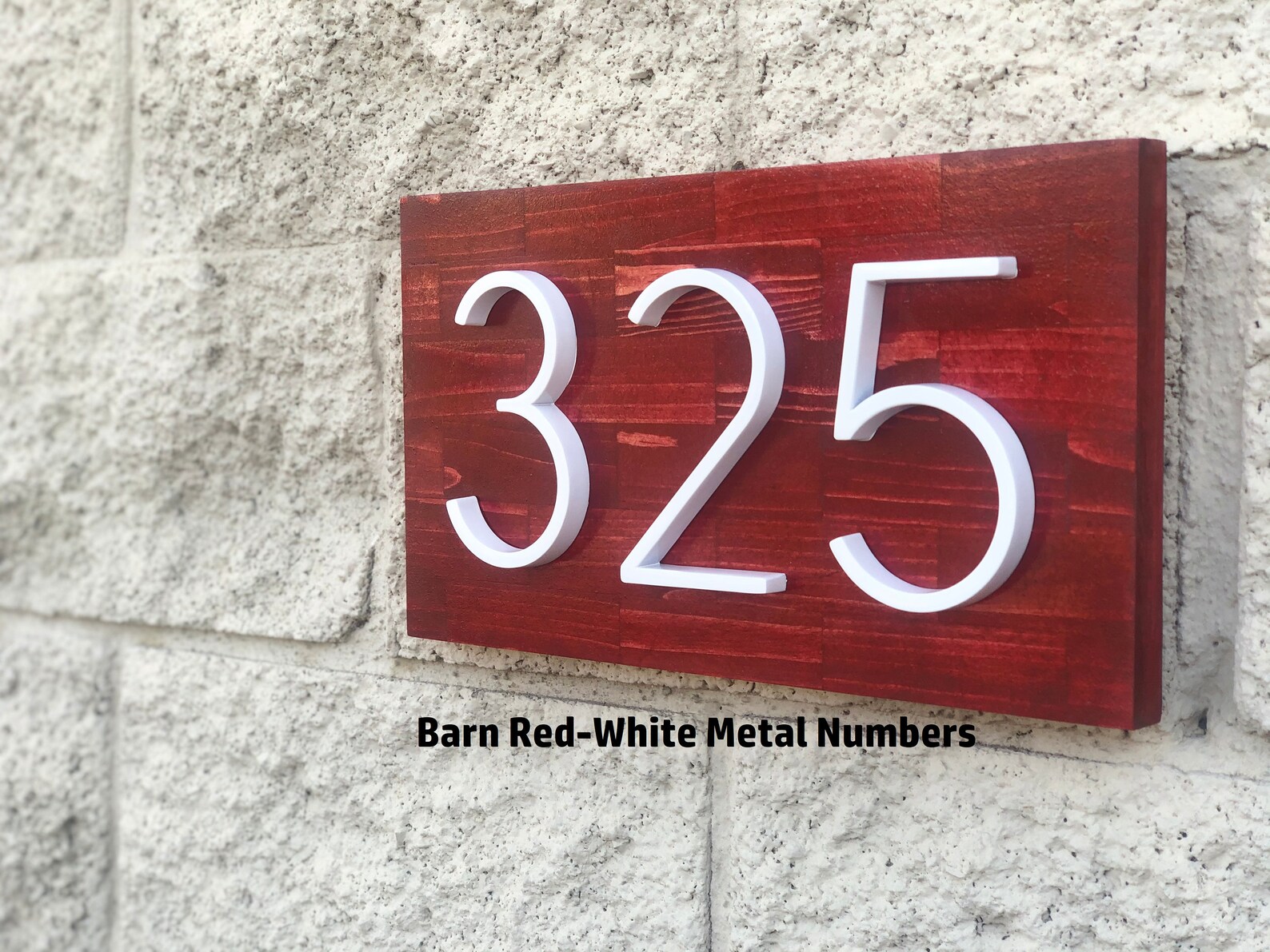 Address Plaque Horizontal Number Sign Address Numbers - Etsy