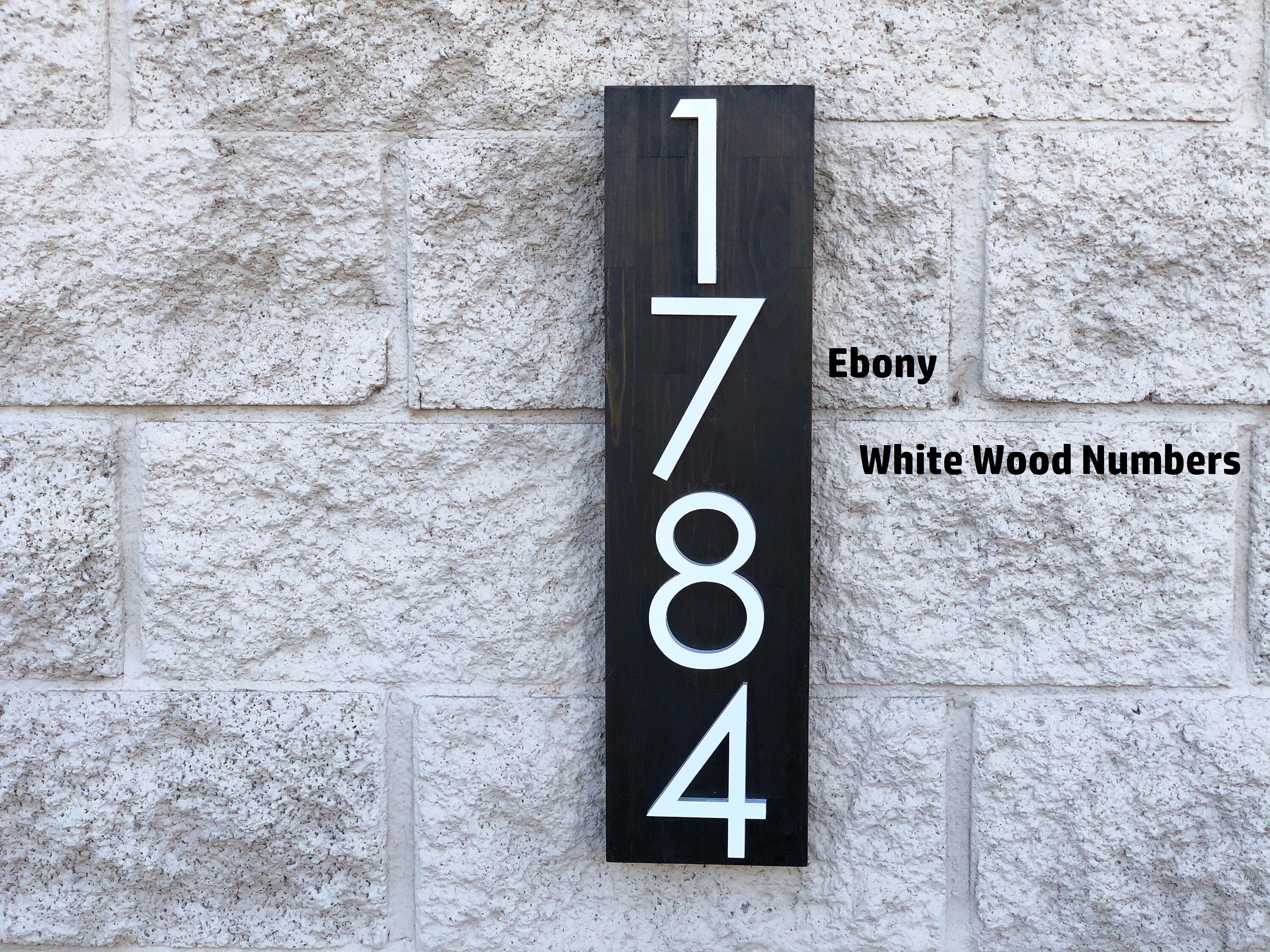 House Numbers Vertical Vertical House Numbers House Numbers | Etsy