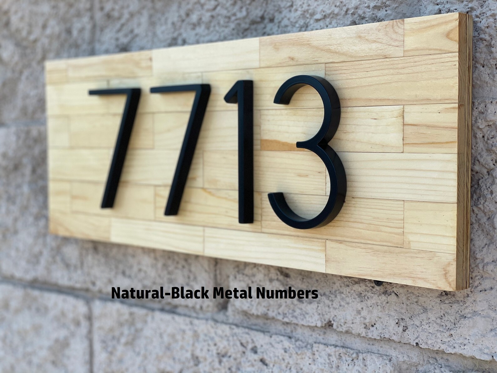 Outdoor House Number Plaque Number Sign Wood Address | Etsy Canada