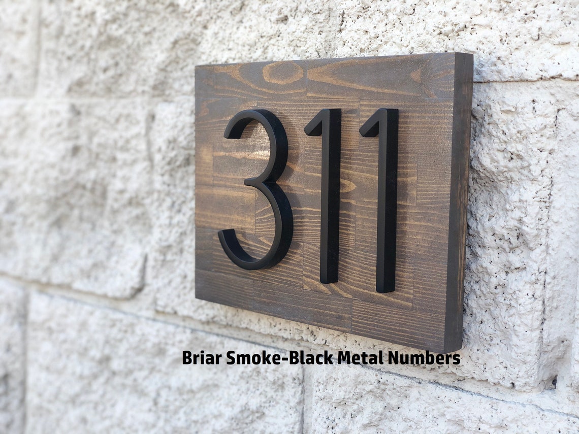 Address Plaque Horizontal, Number Sign, Address Numbers, Address Sign ...