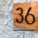 Address Plaque Horizontal Number Sign Address Numbers - Etsy