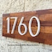 Wood House Number Plaque, Number Sign, Wood Address Numbers, Address ...