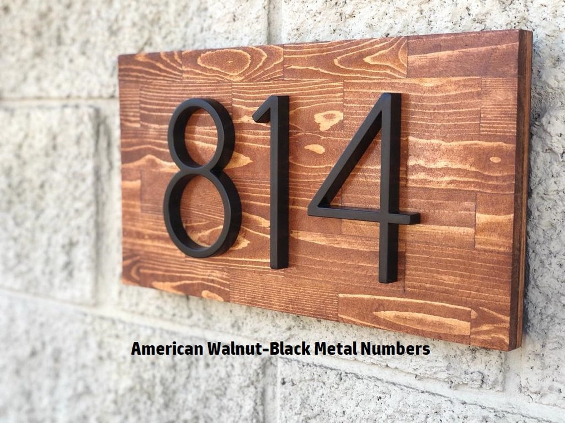 Address Plaque Horizontal, Number Sign, Address Numbers, Address Sign ...