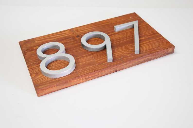 House Number Plaque Number Sign Wood Address Numbers | Etsy