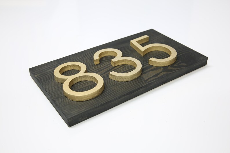 Wood House Number Plaque Number Sign Wood Address Numbers | Etsy