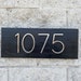 House Number Sign Horizontal Address Sign Address Plaque - Etsy