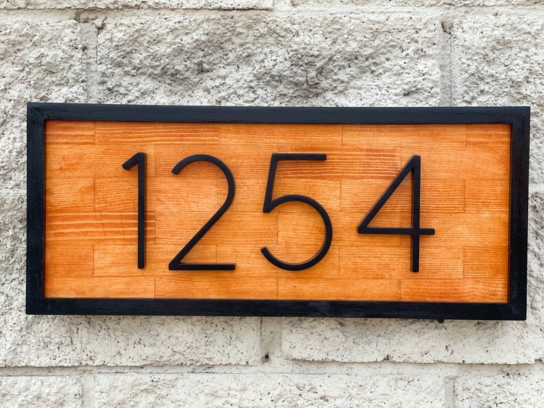 House Number Plaque, House Numbers, House Number Sign, Address Sign ...