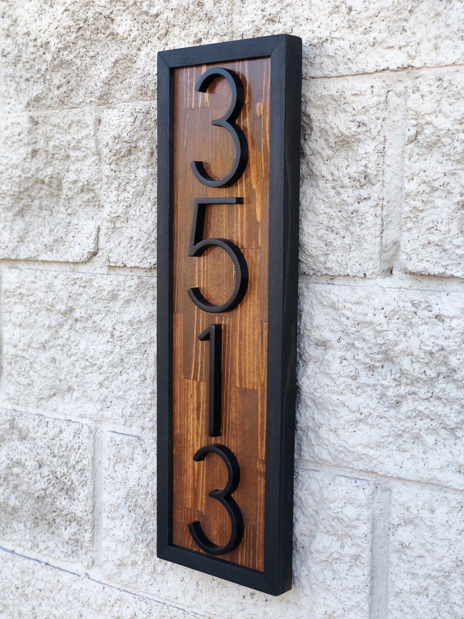 House Number Sign, Wood Address Sign, Address Sign, Beach Cottage Sign ...