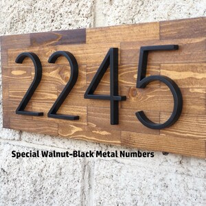 Outdoor House Number Plaque, Number Sign, Wood Address Numbers, Address ...