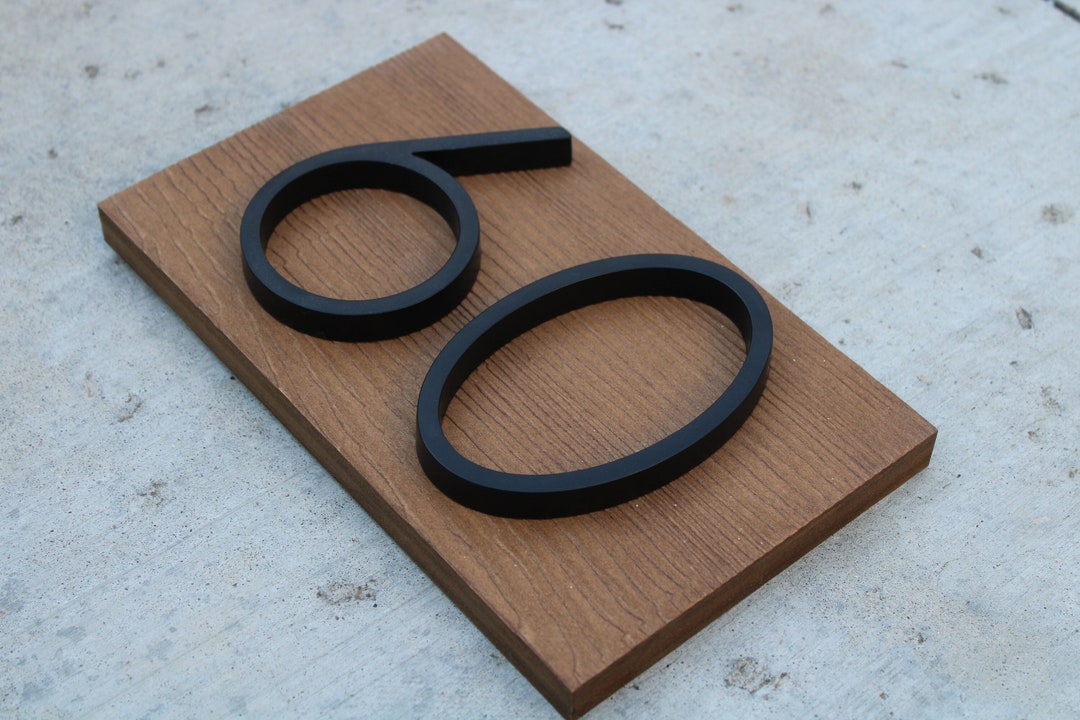 Outdoor House Number Plaque, Number Sign, Wood Address Numbers, Address ...