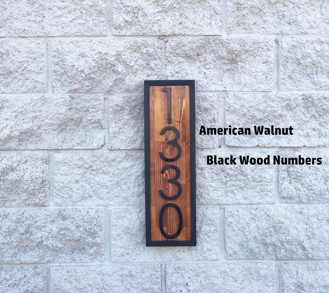 House Numbers Vertical Vertical House Numbers House Numbers | Etsy