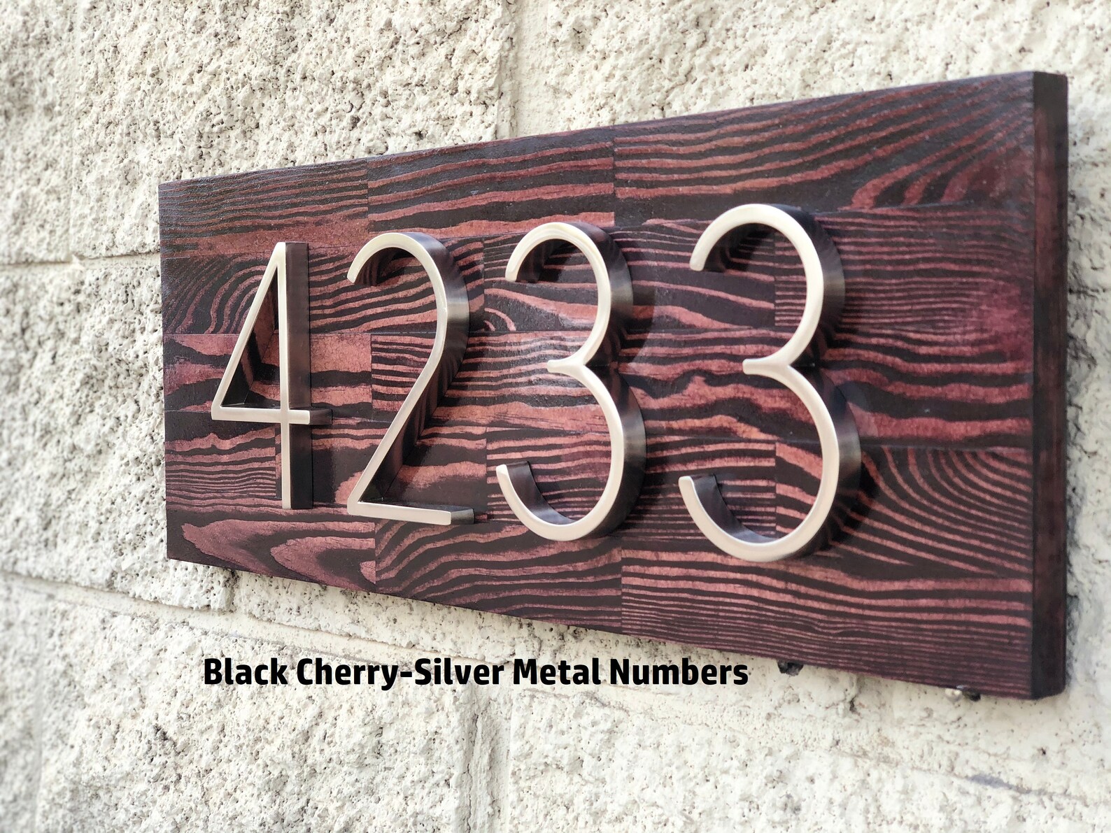 Wood House Number Plaque Number Sign Wood Address Numbers | Etsy