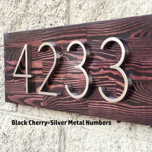 Wood House Number Plaque Number Sign Wood Address Numbers | Etsy