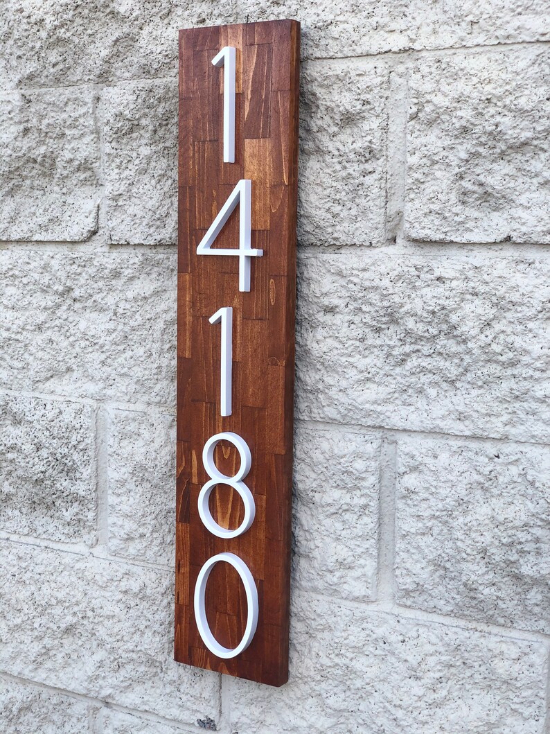 House Number SignHouse Number Plaque Street Number Sign | Etsy