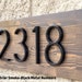 Wood House Number Plaque, Number Sign, Wood Address Numbers, Address ...