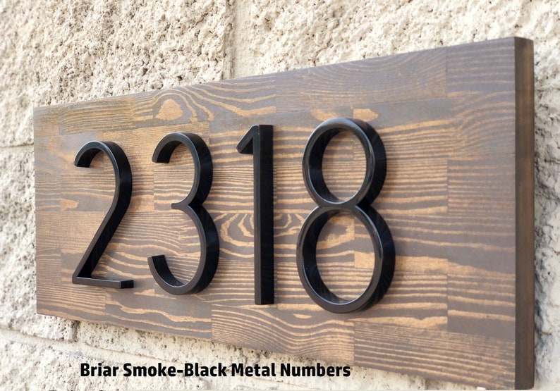 Wood House Number Plaque Number Sign Wood Address Numbers - Etsy