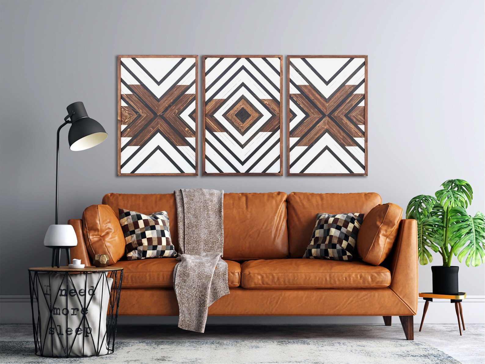 Wood Wall Art Geometric Wood Wall Art Native Wood Wall Art - Etsy