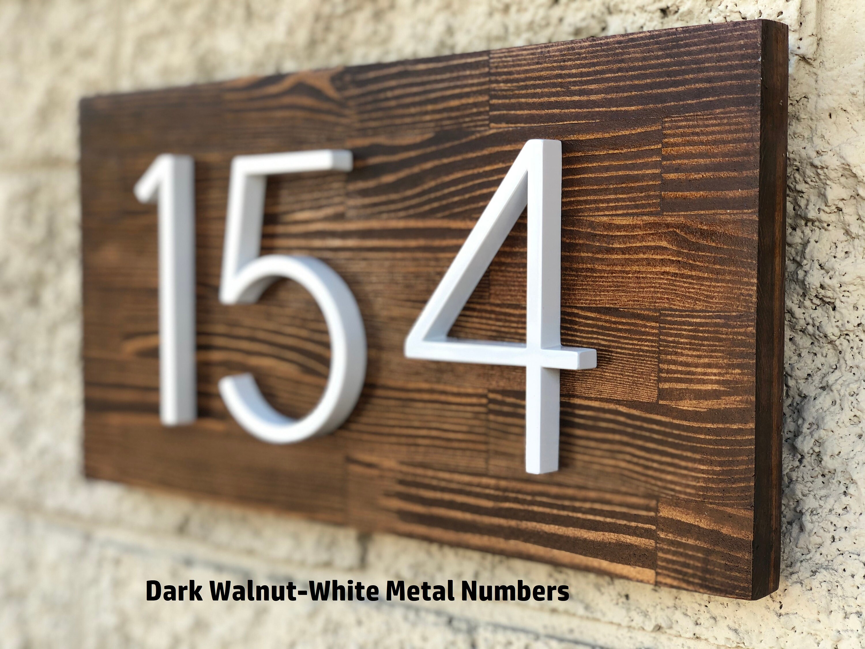 Outdoor House Number Plaque Number Sign Wood Address | Etsy Canada