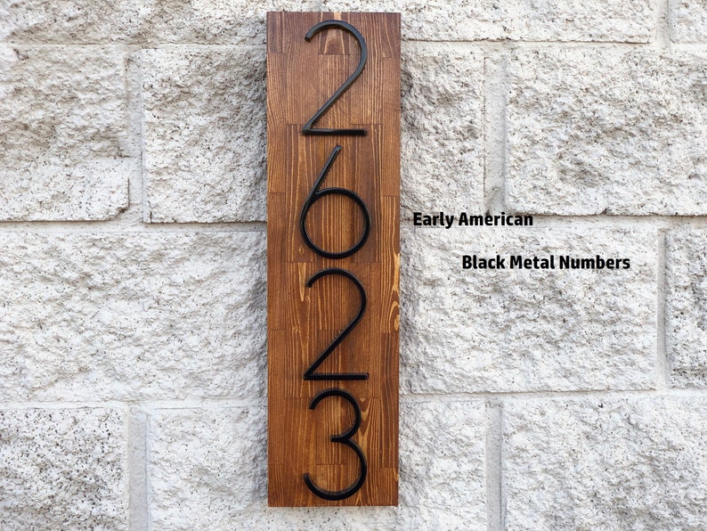 House Numbers Vertical Vertical House Numbers House Numbers - Etsy