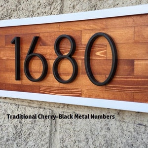 Horizontal House Numbers, Horizontal Address Plaque, Horizontal House ...