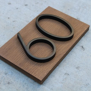 Outdoor House Number Plaque, Number Sign, Wood Address Numbers, Address ...