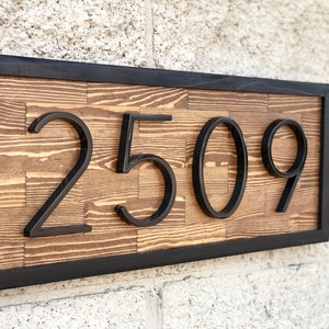 House Number Sign House Numbers Address Plaque Address | Etsy