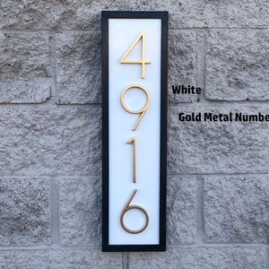 Modern address sign address sign metal address sign | Etsy