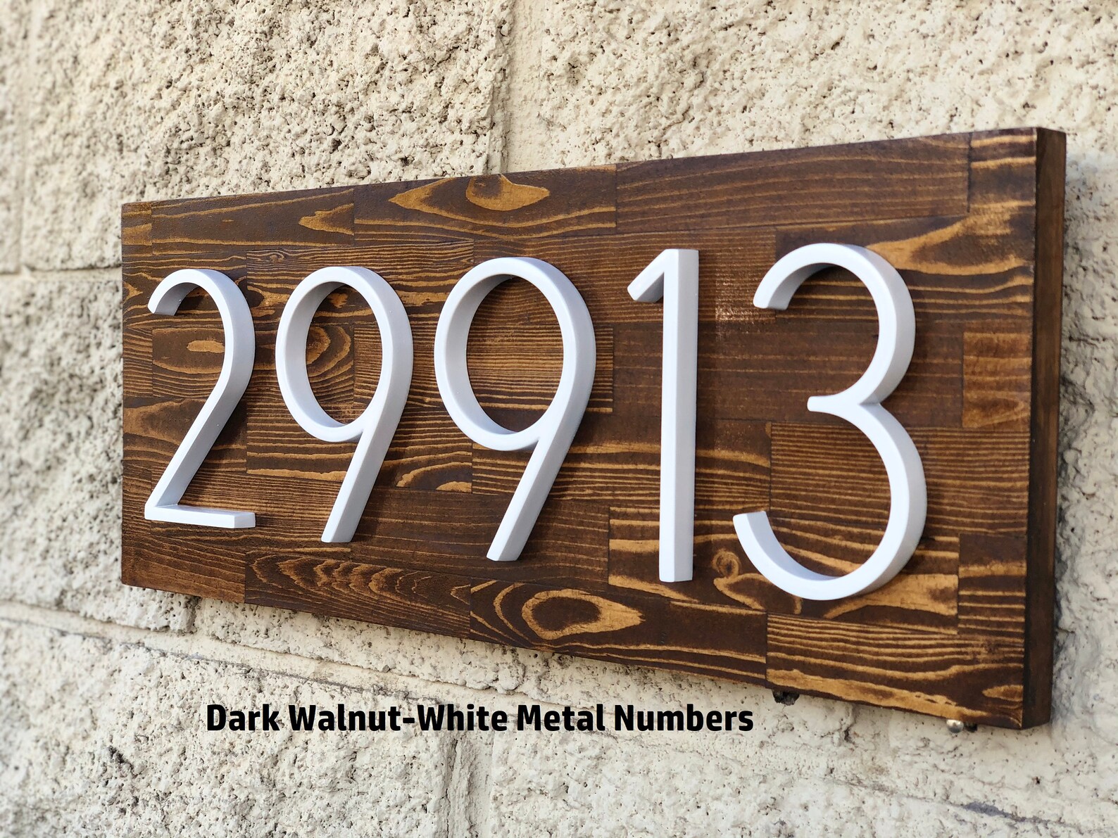 House Number Plaque Number Sign Wood Address Numbers - Etsy