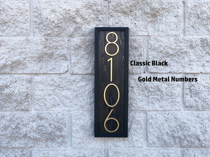 Modern Address Sign Address Sign Metal Address Sign | Etsy