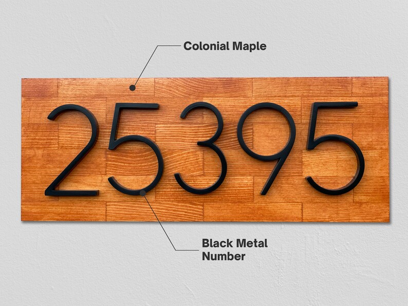 Wood House Number Plaque Number Sign Wood Address Numbers - Etsy