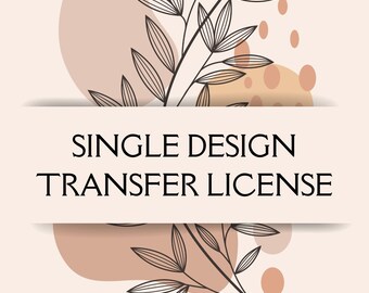 Sublimation Transfer License / Single Design Transfer License for ...