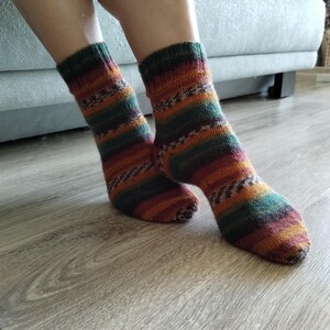 Unisex Socks. Hand-knitted Woolen Socks. Cozy Socks - Etsy