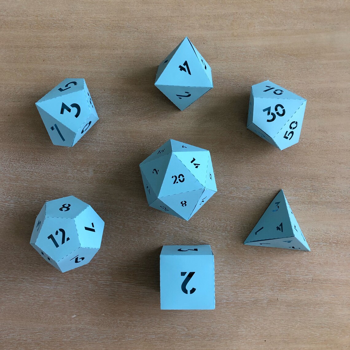 3D Polyhedral Dice - Svg - Cut File - Etsy