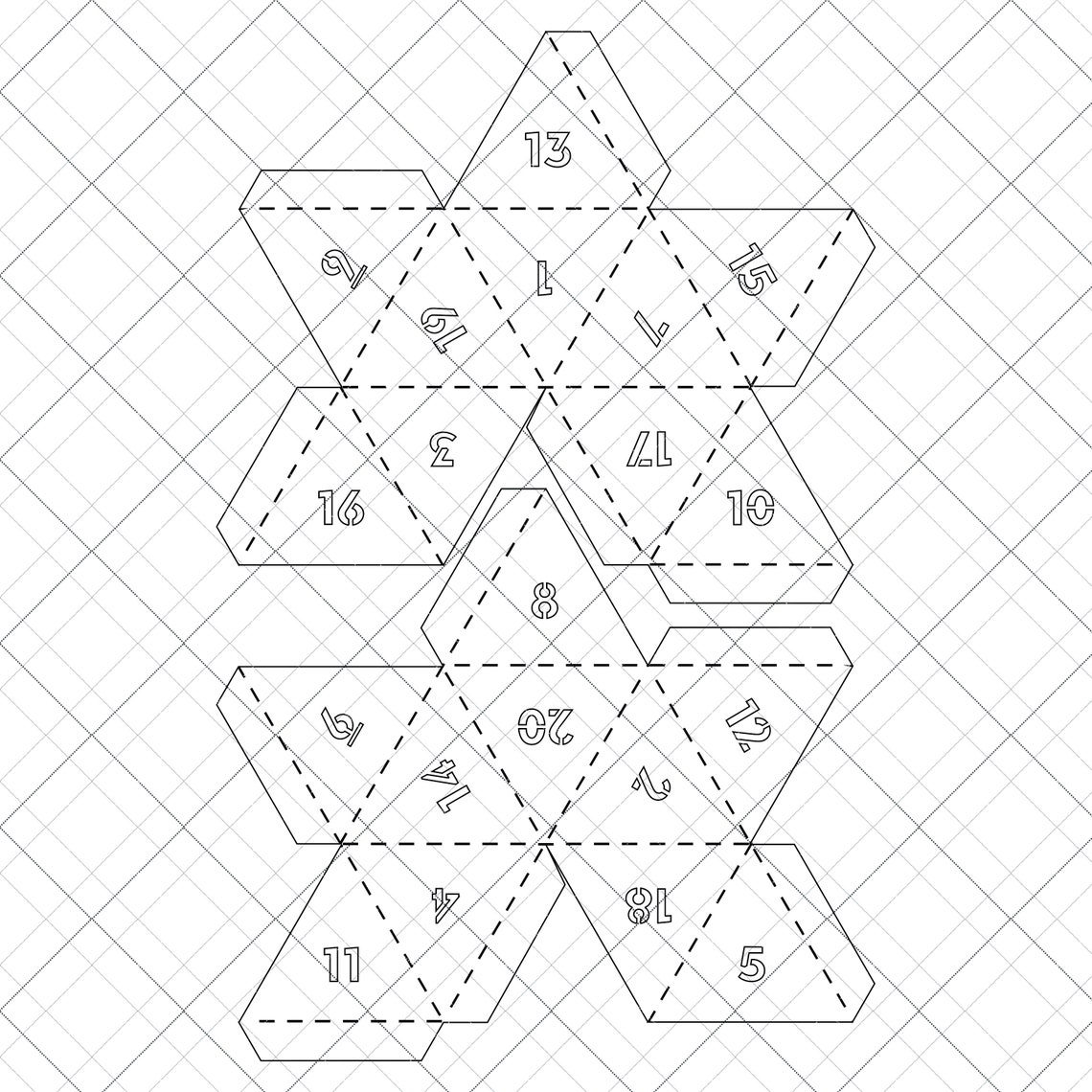 3D Polyhedral Dice - Svg - Cut File - Etsy
