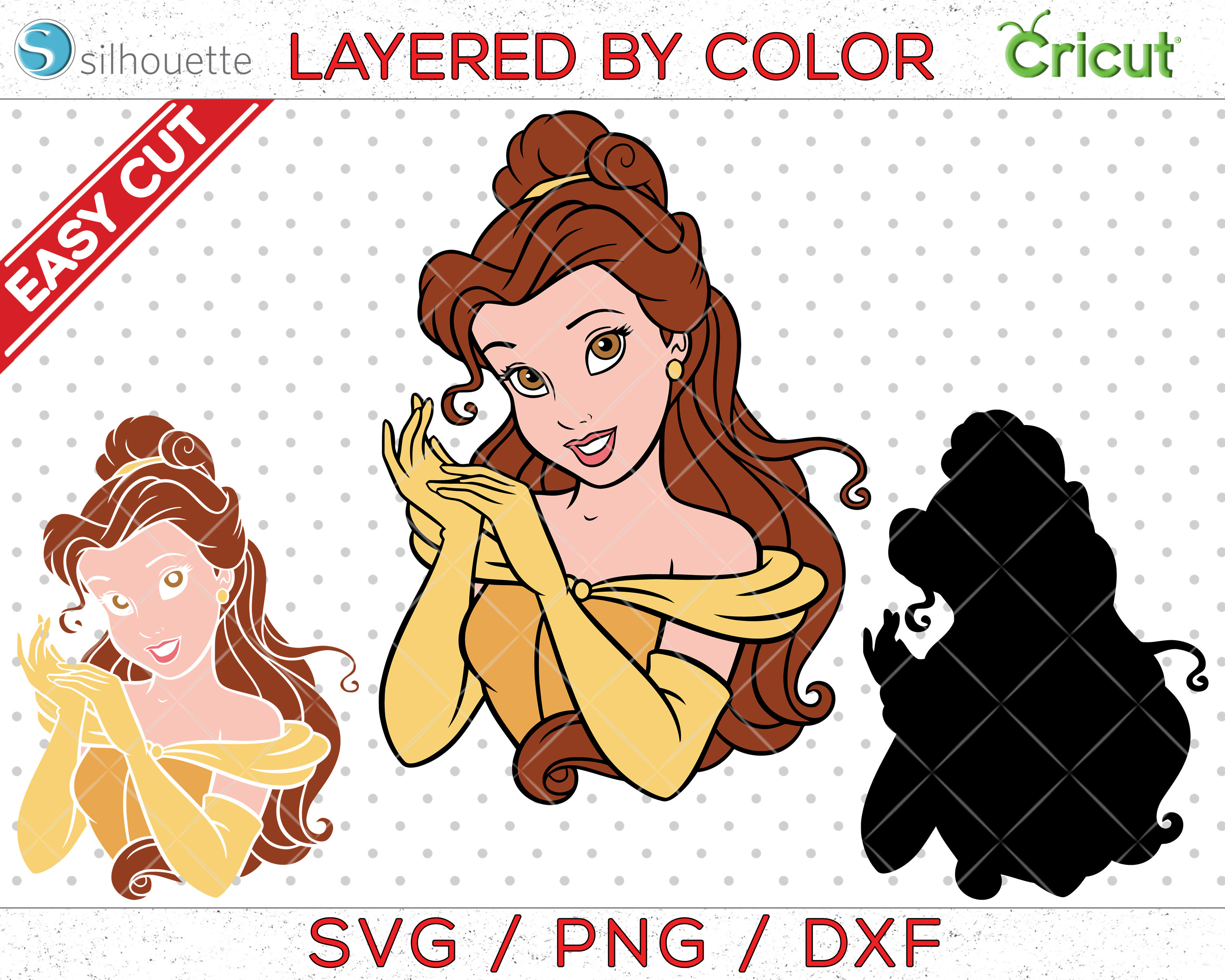 Home & Living Disney Svg Belle Clipart Walt Disney Svg Beauty And The ...