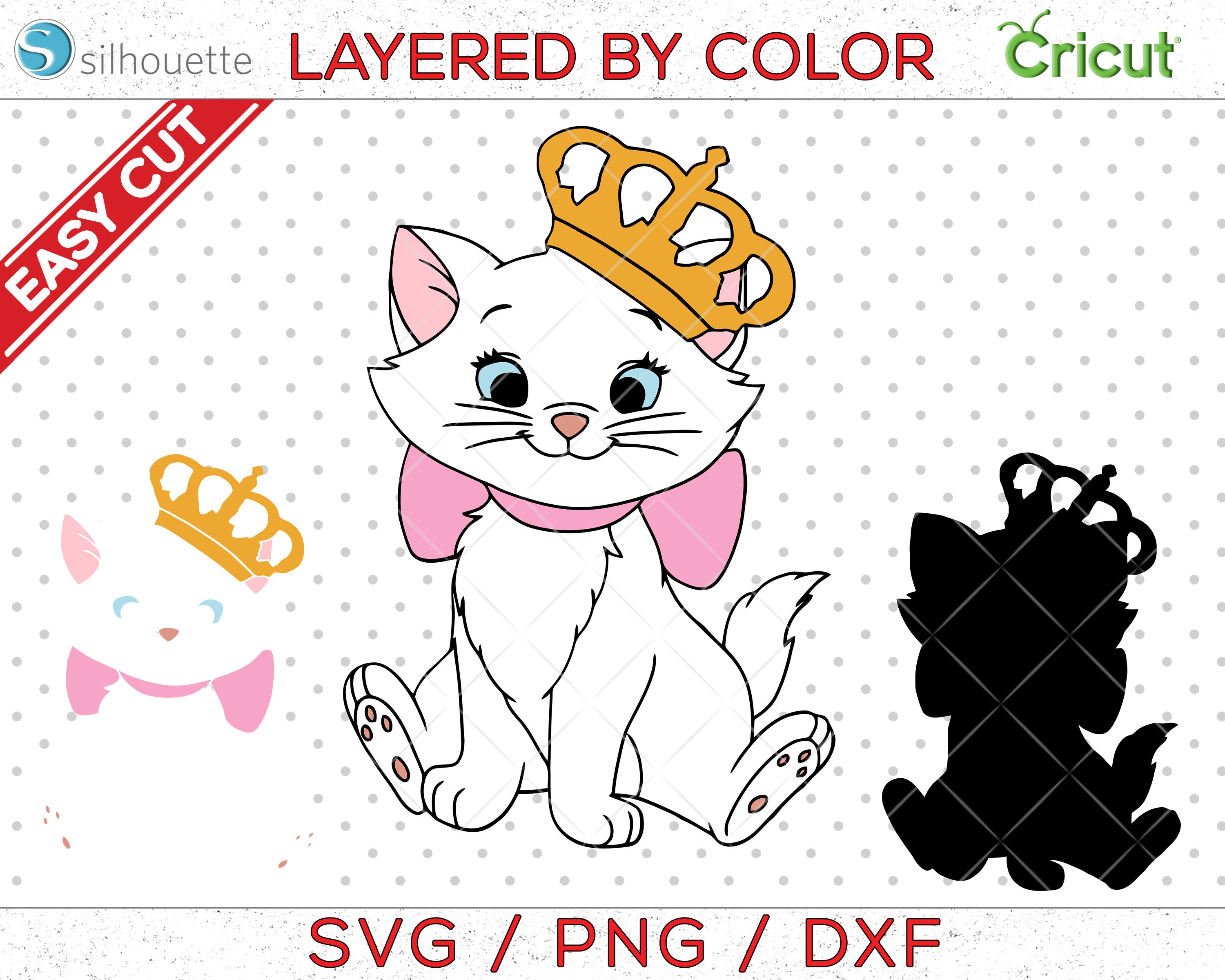 Embellishments ACH02 Halloween svg Cats svg Marie SVG Aristocats svg ...