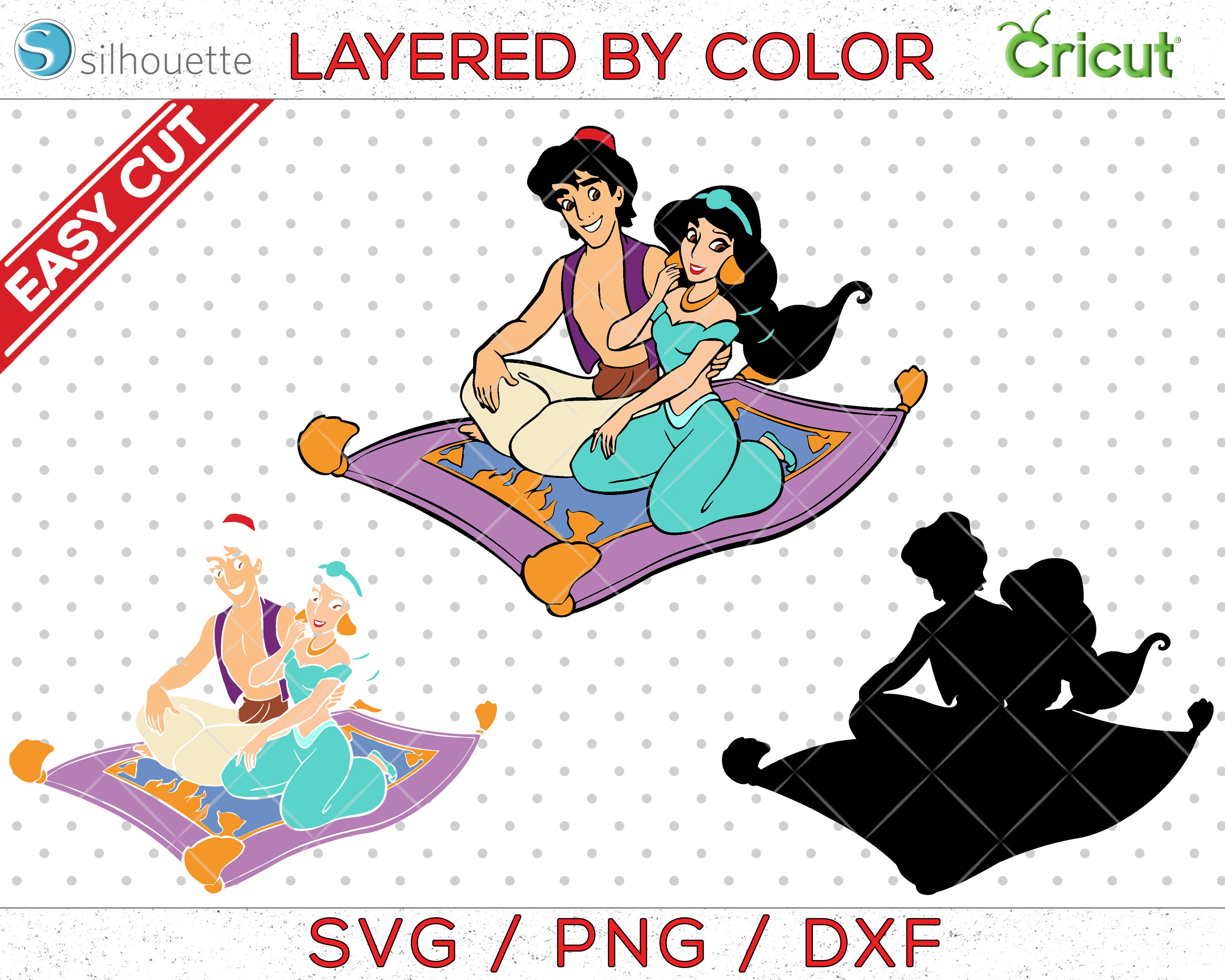 Aladdin SVG Aladdin Cut File Aladdin Cricut file Princess | Etsy