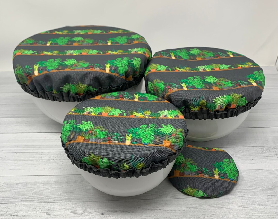 Shelf Life, Medium Bowl Cover Set, 100% Cotton With Eco-friendly PUL ...
