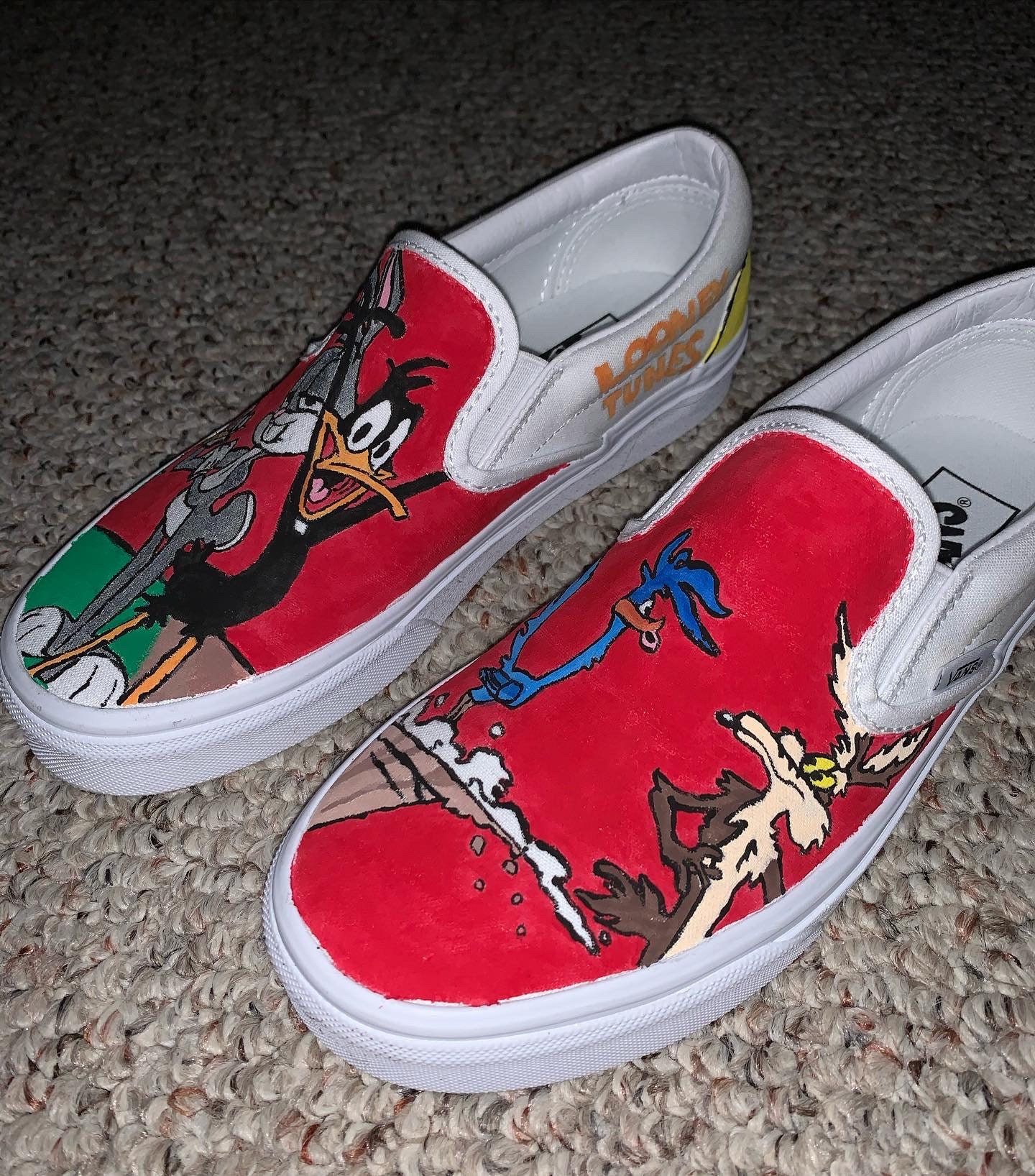 Looney Tunes Vans - Etsy Looney Tunes Vans - Etsy